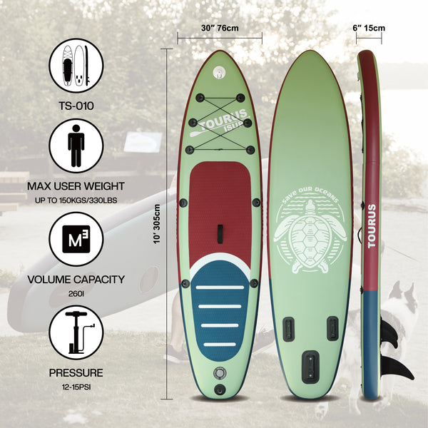 Inflatable Sup 3.05 m (10 ft.) Stand-up Paddle Board TS-010 – mtloutdoor
