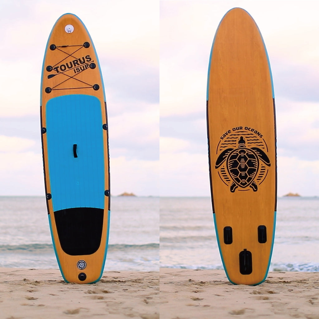 Wood Style Sup Inflatable 3.35 m (11 ft.) Stand-up Paddle Board TS-002 ...